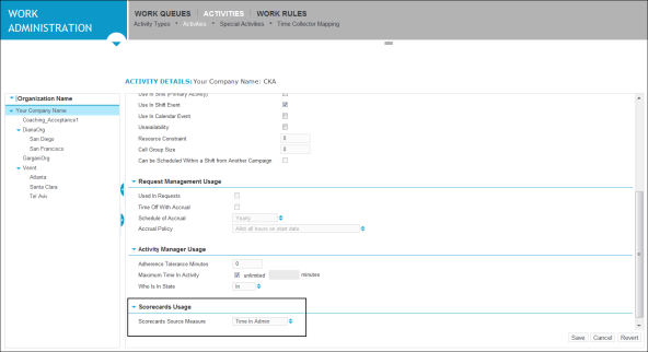About mapping Activity settings for Scorecards