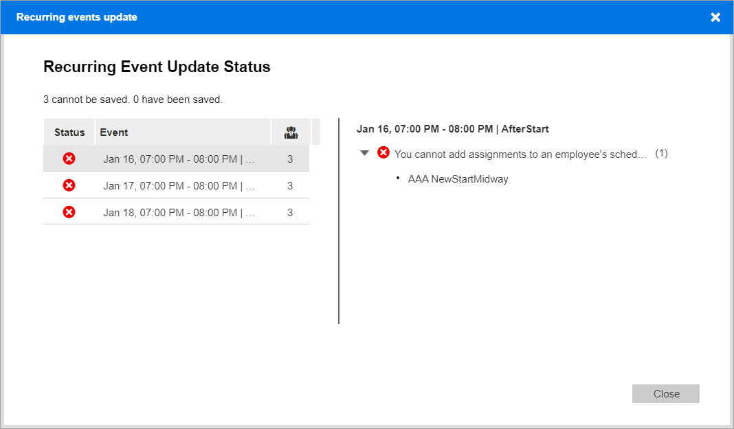 Bulk edit instances of recurring calendar events